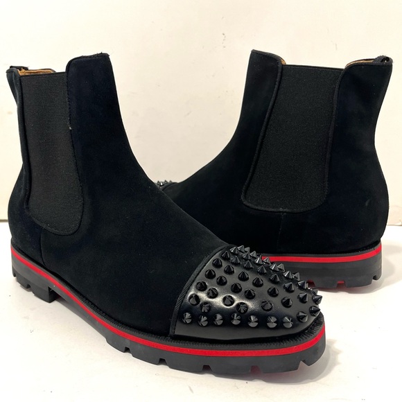 Christian Louboutin | Shoes | Christian Louboutin Melon Spikes Black ...